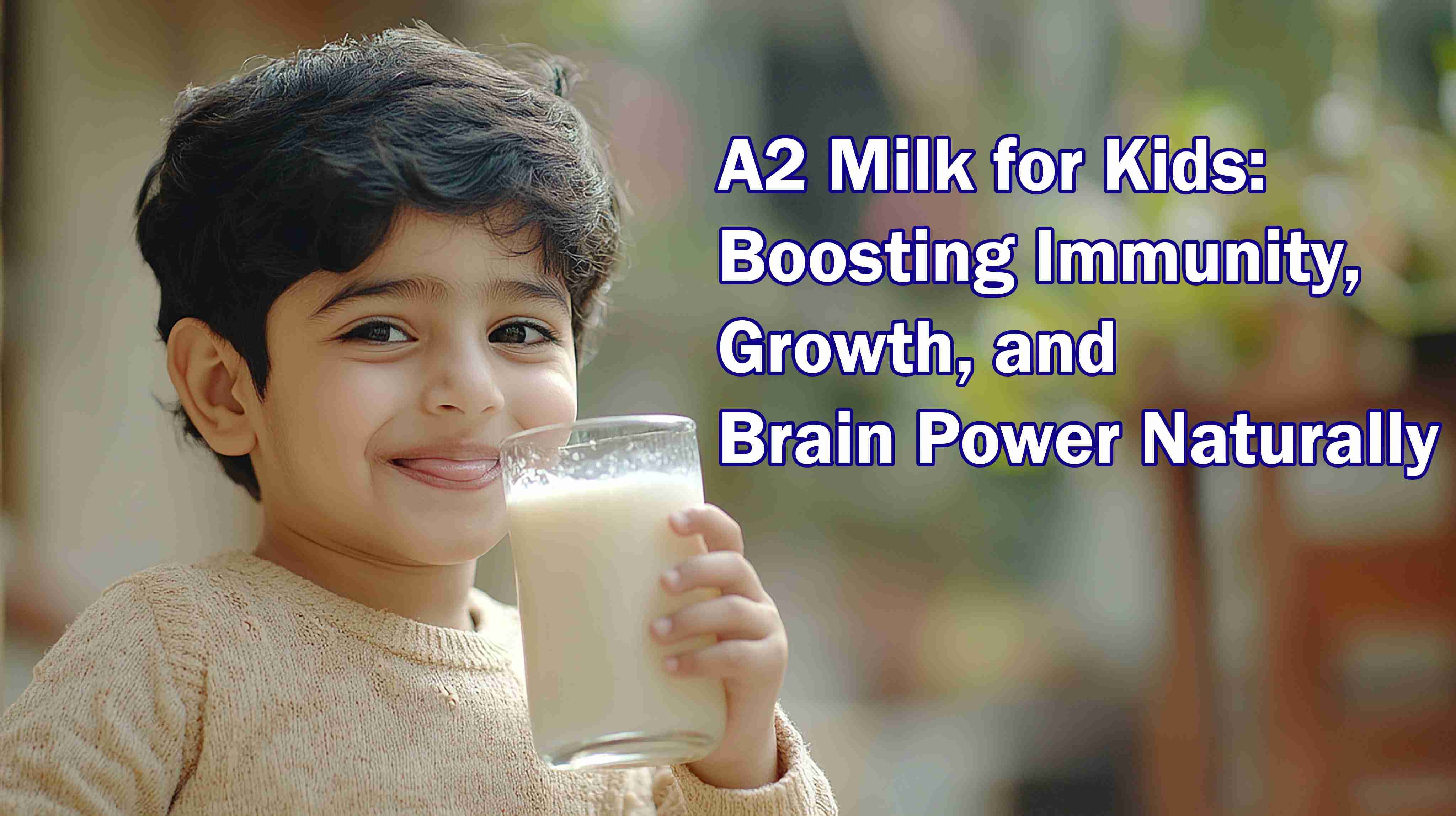 A2 Milk for Kids: Boosting Immunity, Growth, and Brain Power Naturally